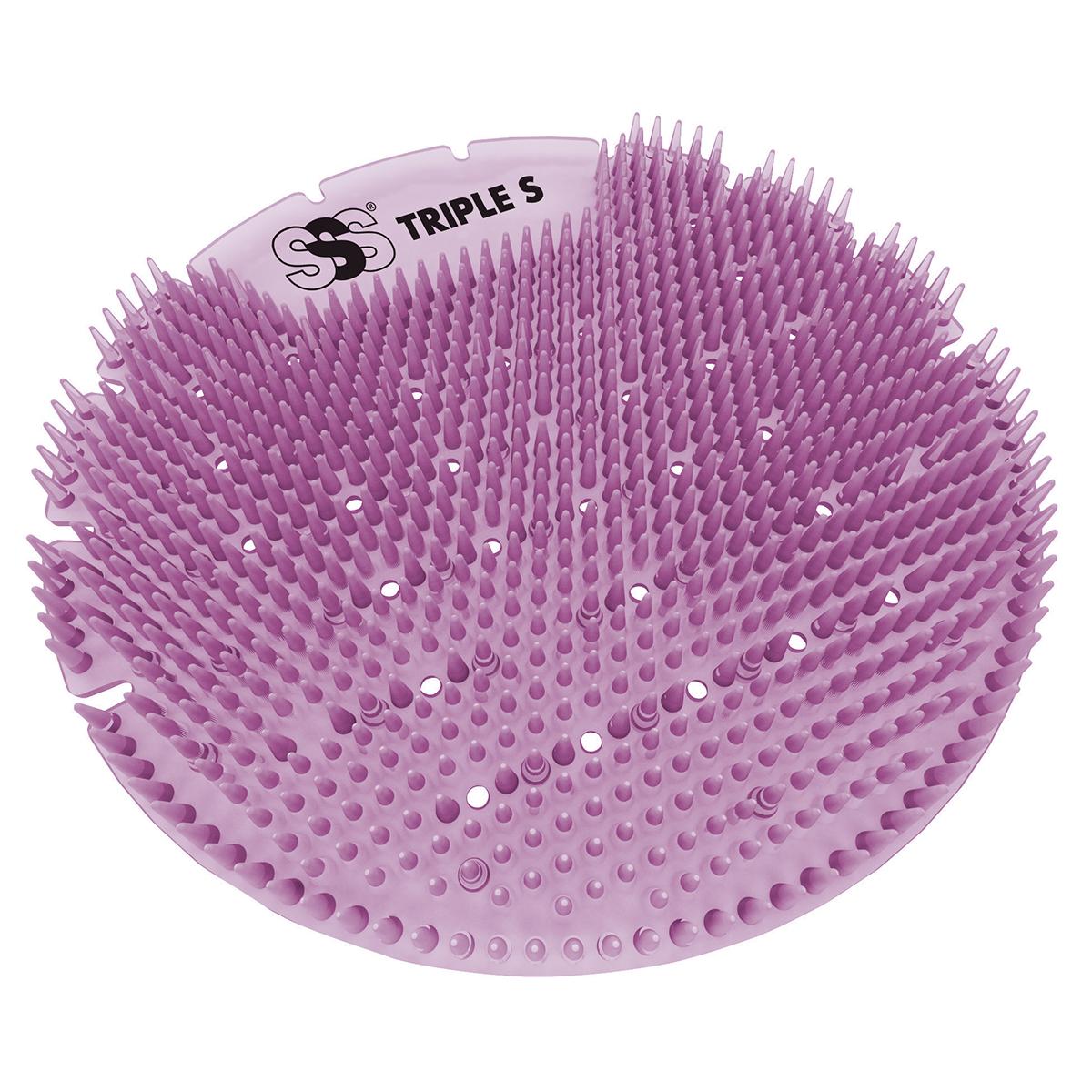 SSS Aura Premium Flat Urinal Screen Lavender Mist, 6x10, 60/cs | Triple S