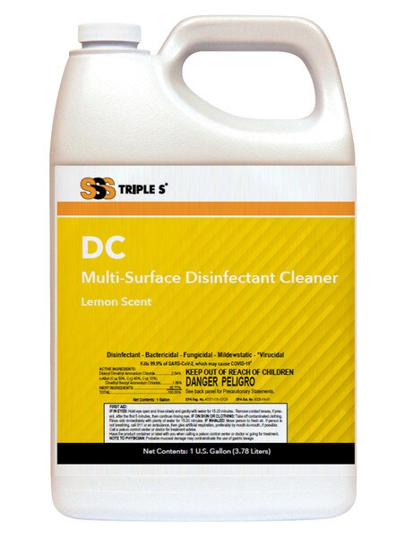 SSS DC Gold Disinfectant Cleaner, 1 gal., 4/cs | Triple S