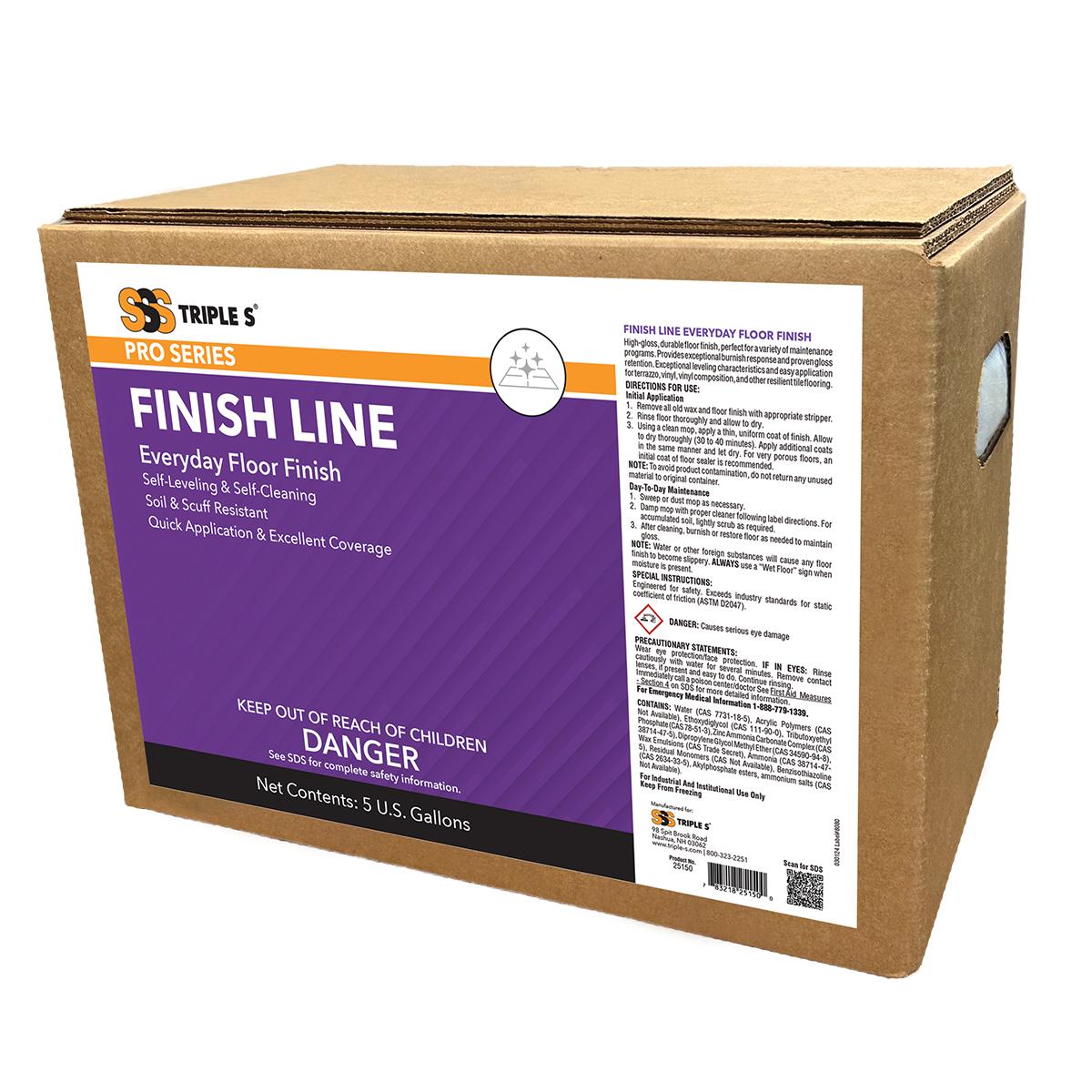 SSS Finish Line Everyday Floor Finish, 1/5 Gal. BIB