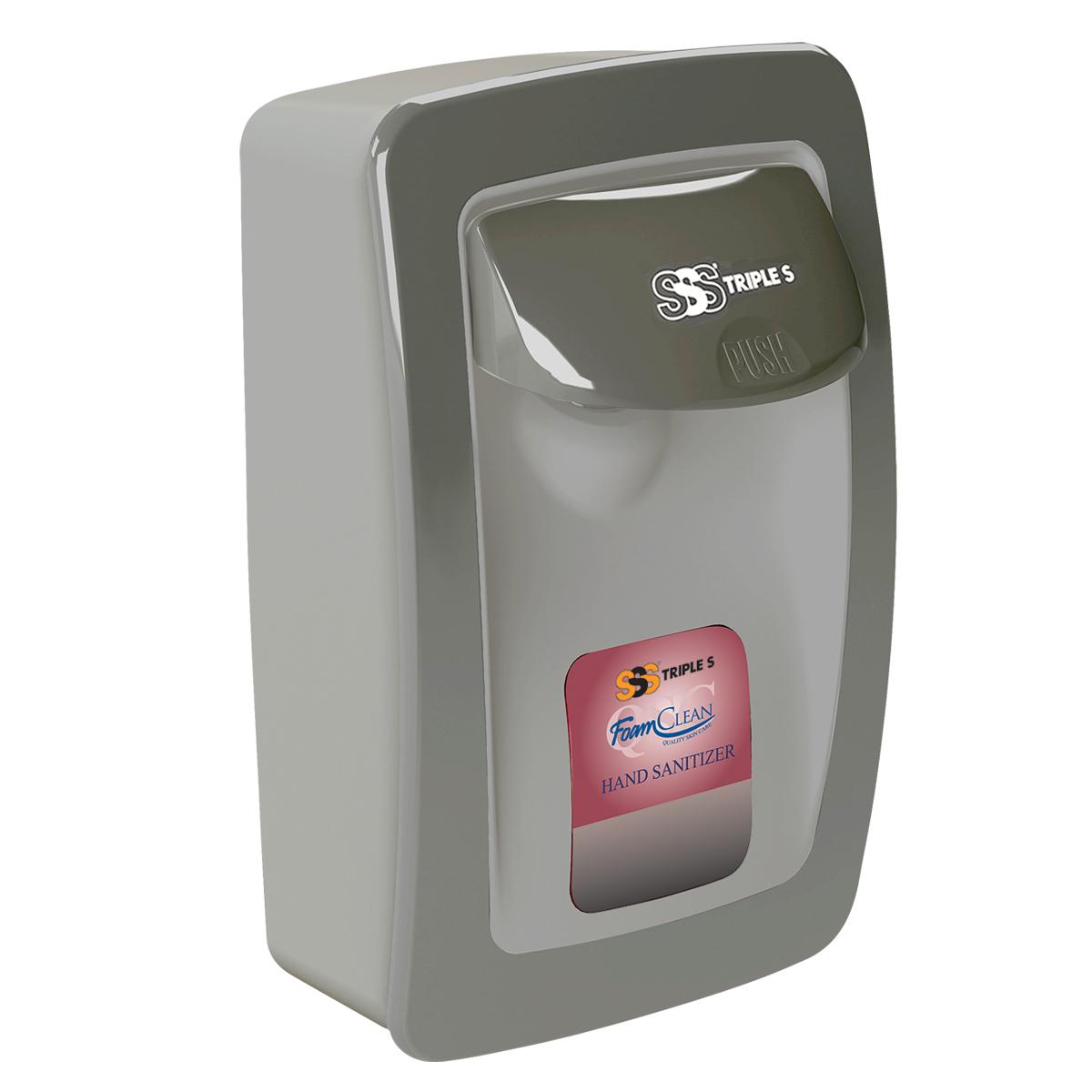 SSS FoamClean Collection Dispenser, Lt. Gray/Gray, Trim 6/1000-1250 mL ...