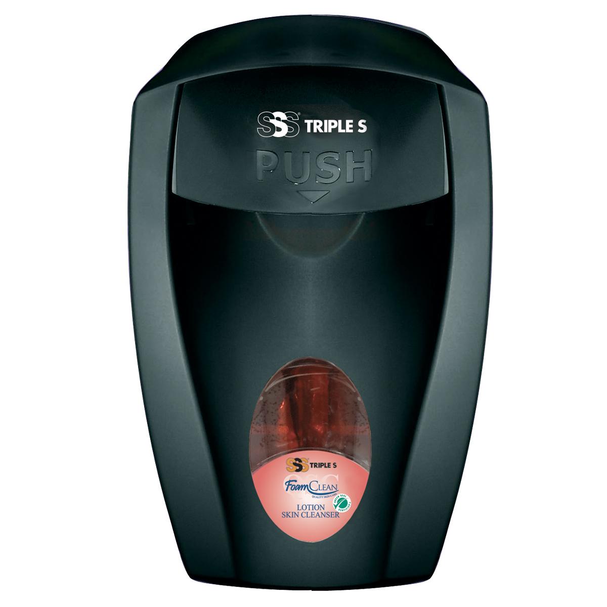 SSS FoamClean Dispenser, Foam/Liq. Black, 6/case | Triple S
