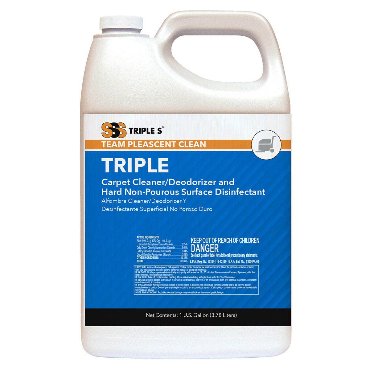 SSS Triple Carpet Cleaner/Deodorizer & Hard Non-Porous Surface ...