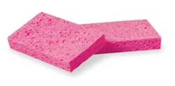 SSS Pink Cellulose Sponge, Small, 6 in x 3.6 in x .9 in, 48/cs (24 pks ...